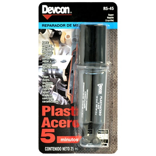 PLASTIACERO 5 MINUTOS GRIS 25 ml C/30 — IHNSA